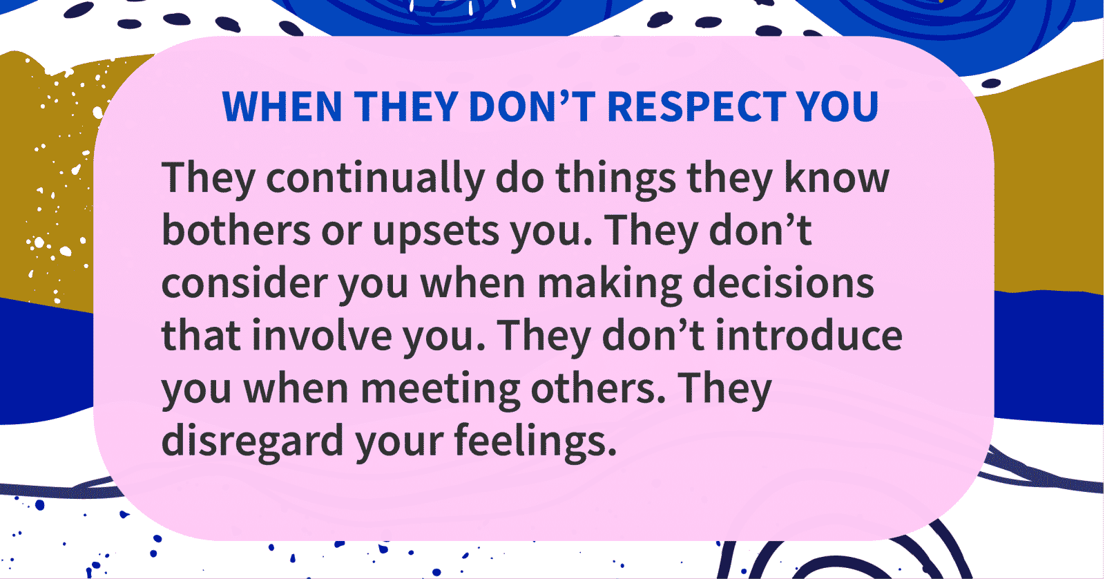 Toxic Relationship Quotes: Show Respect VS No Respect - Reach Out Recovery