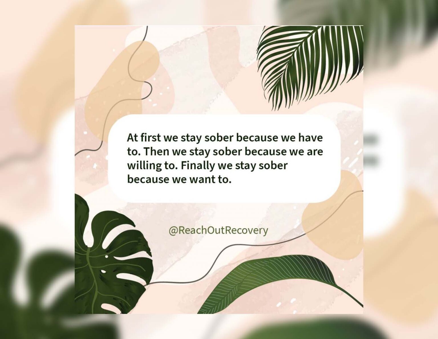 Sober Quote: Staying Sober - Reach Out Recovery
